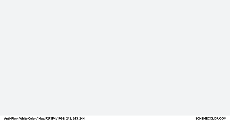 Anti-Flash White Color - Colors - SchemeColor.com