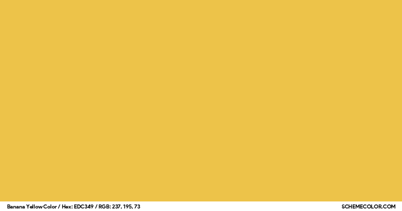 Banana Yellow Color - Colors - SchemeColor.com