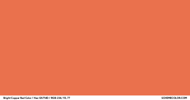 Bright Copper Red Color - Colors - SchemeColor.com