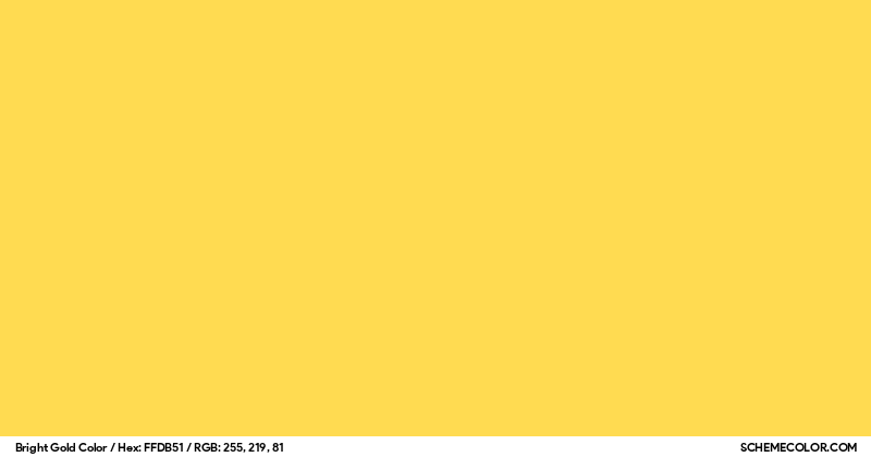 Bright Gold Color - Colors - SchemeColor.com