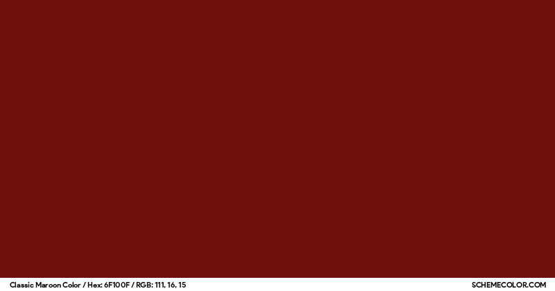 Classic Maroon Color - Colors - SchemeColor.com