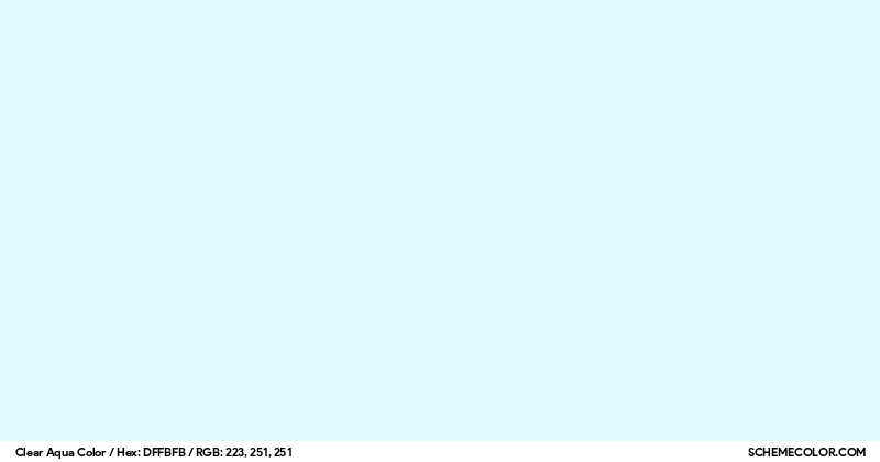 Clear Aqua Color - Colors - SchemeColor.com