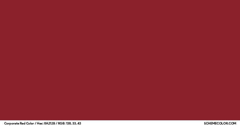 Corporate Red Color - Colors - SchemeColor.com