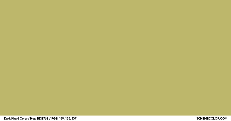 Dark Khaki Color - Colors - SchemeColor.com