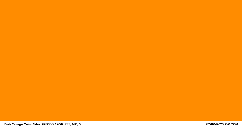 Dark Orange Color - Colors - SchemeColor.com