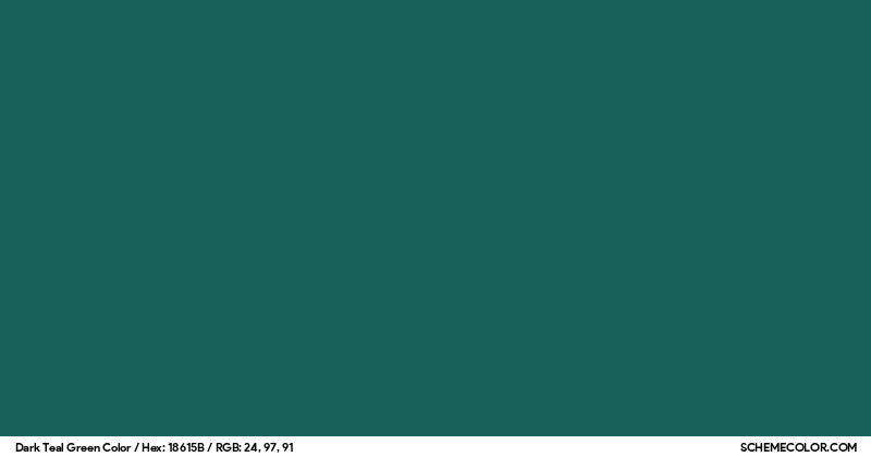 Dark Teal Green Color - Colors - SchemeColor.com