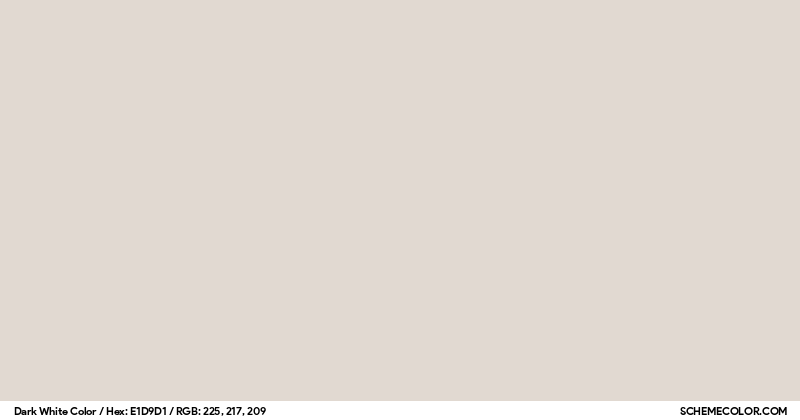 Dark White Color - Colors - SchemeColor.com