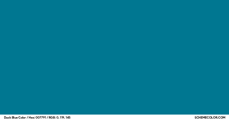 Duck Blue Color - Colors - SchemeColor.com