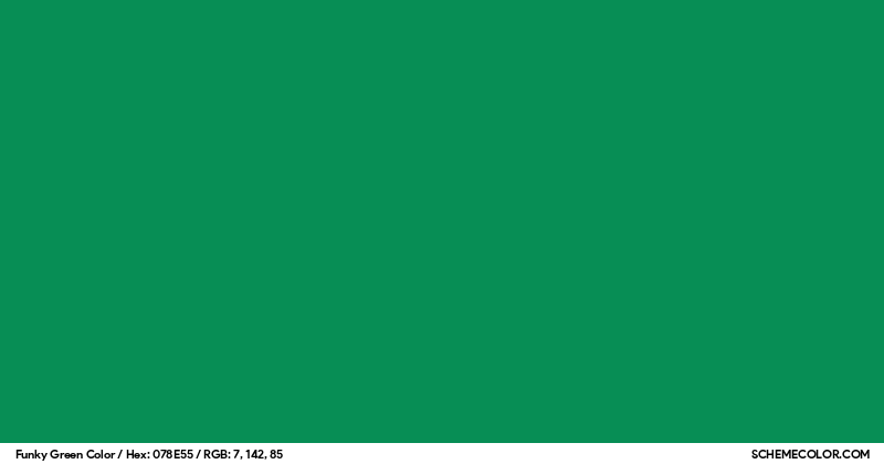 Funky Green Color - Colors - SchemeColor.com