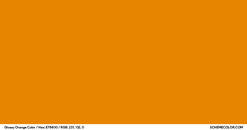 Glossy Orange Color - Colors - SchemeColor.com