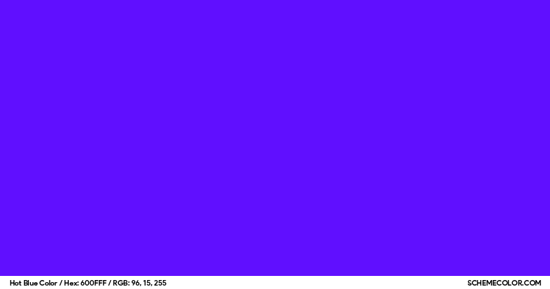 Hot Blue Color - Colors - SchemeColor.com