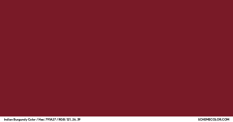 Indian Burgundy Color - Colors - SchemeColor.com