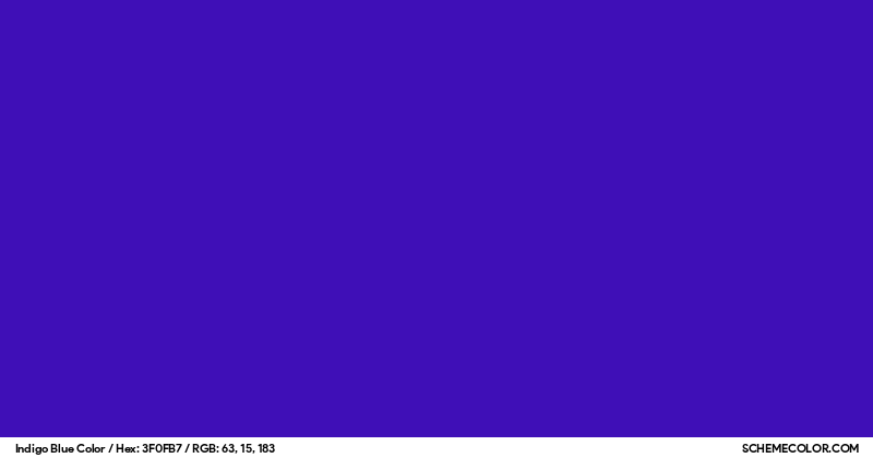 Indigo Blue Color - Colors - SchemeColor.com