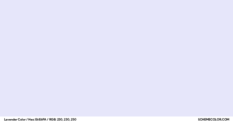Lavender Color - Colors - SchemeColor.com