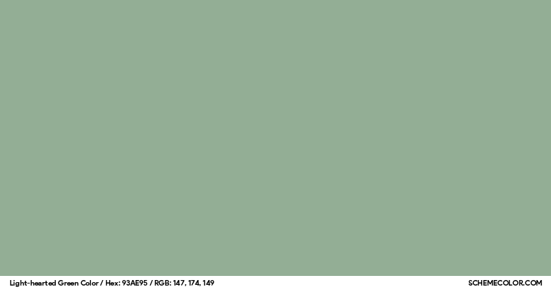 Light-hearted Green Color - Colors - SchemeColor.com