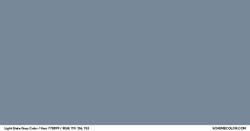 Light Slate Gray Color - Colors - SchemeColor.com