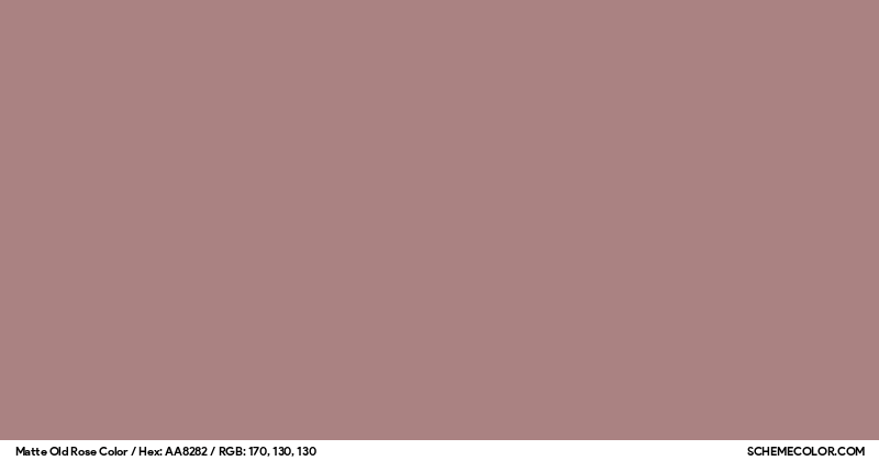 Matte Old Rose Color - Colors - SchemeColor.com