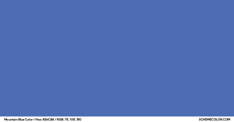 Mountain Blue Color - Colors - SchemeColor.com