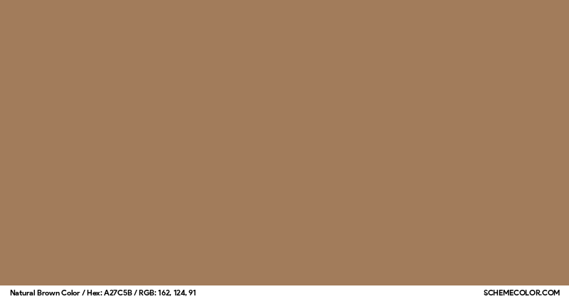Natural Brown Color - Colors - SchemeColor.com