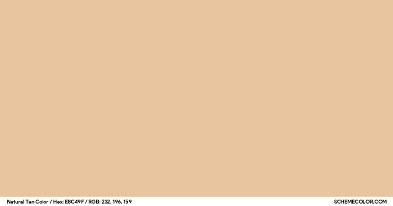 Natural Tan Color - Colors - SchemeColor.com