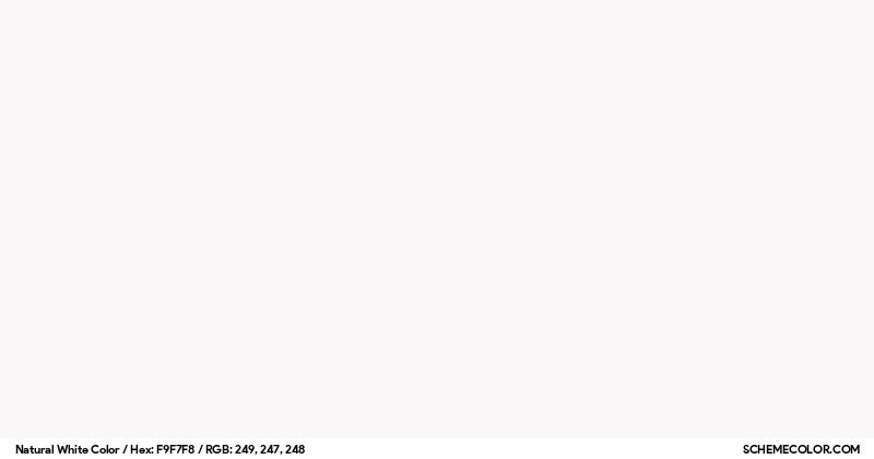 Natural White Color - Colors - SchemeColor.com
