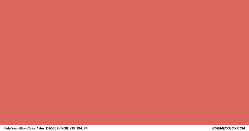 Pale Vermillion Color - Colors - SchemeColor.com