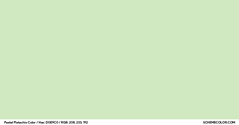 Pastel Pistachio Color - Colors - SchemeColor.com