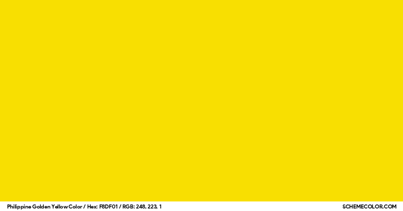 Philippine Golden Yellow Color - Colors - SchemeColor.com