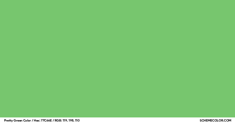 Pretty Green Color - Colors - SchemeColor.com