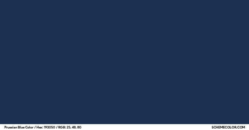 Prussian Blue Color - Colors - SchemeColor.com
