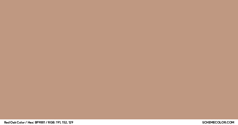 Red Oak Color - Colors - SchemeColor.com
