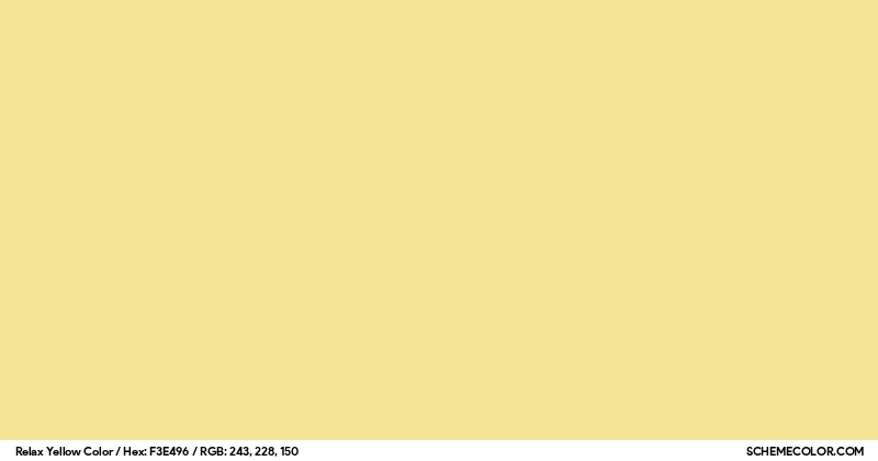 Relax Yellow Color - Colors - SchemeColor.com