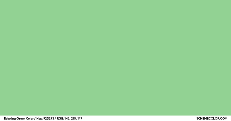 Relaxing Green Color - Colors - SchemeColor.com