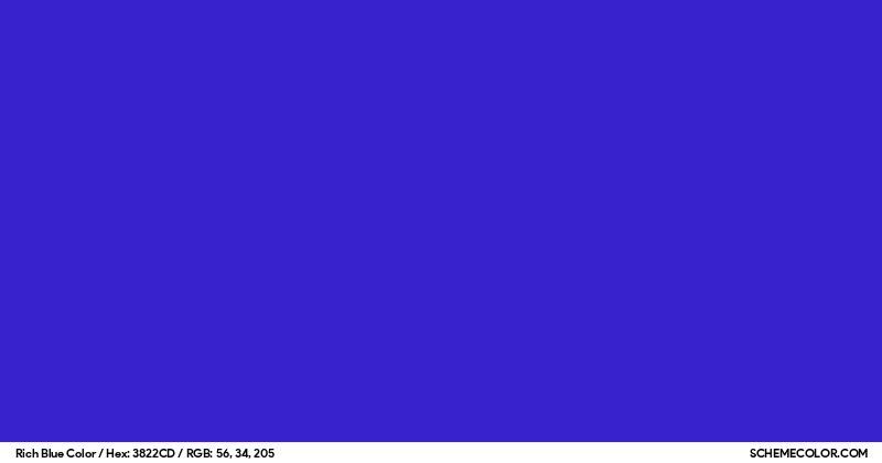 Rich Blue Color - Colors - SchemeColor.com