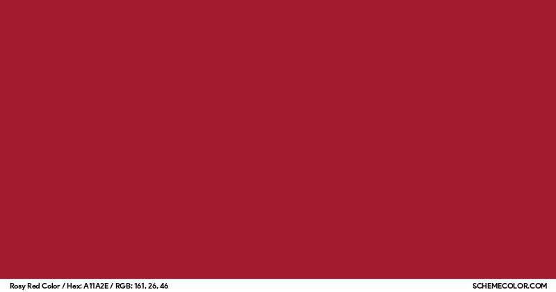 Rosy Red Color - Colors - SchemeColor.com