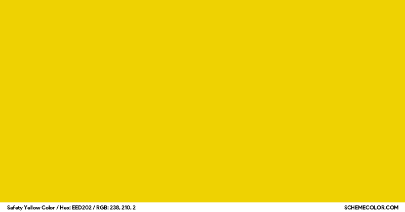 Safety Yellow Color - Colors - SchemeColor.com