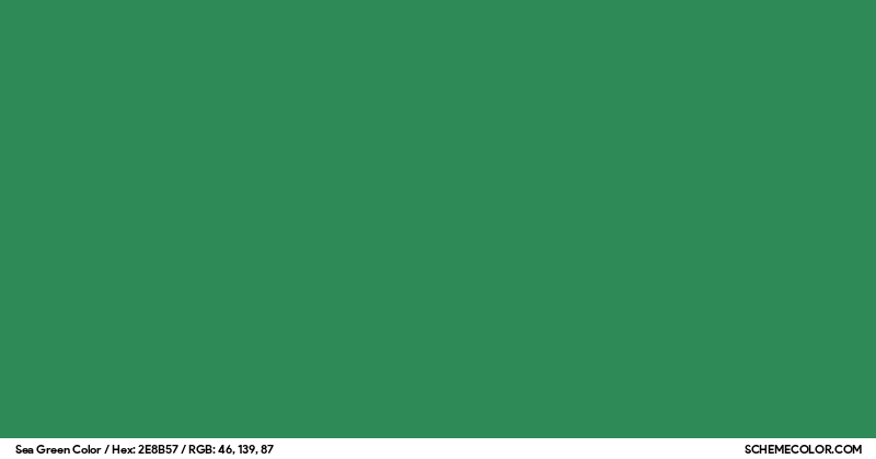 Sea Green Color - Colors - SchemeColor.com