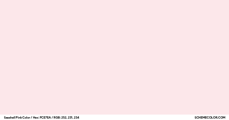 Seashell Pink Color - Colors - SchemeColor.com