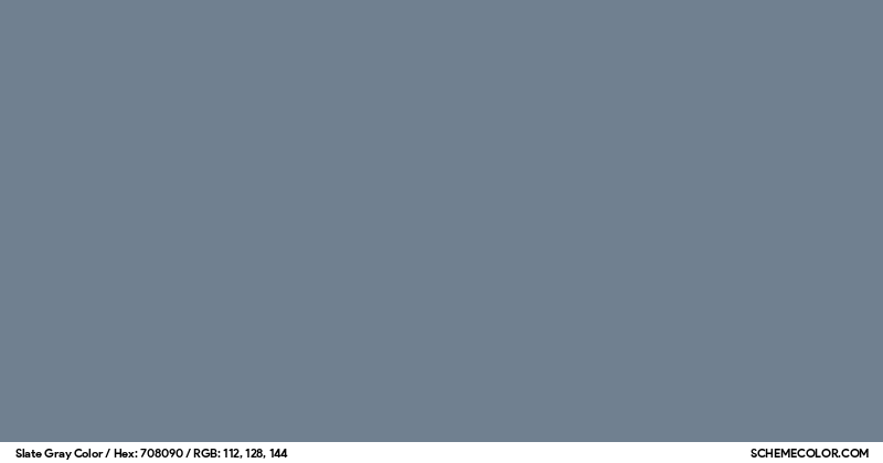 Slate Gray Color - Colors - SchemeColor.com