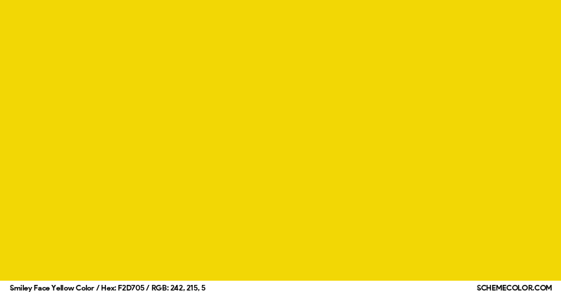 Smiley Face Yellow Color - Colors - SchemeColor.com
