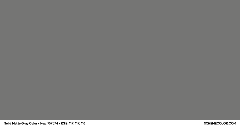 Solid Matte Gray Color - Colors - SchemeColor.com
