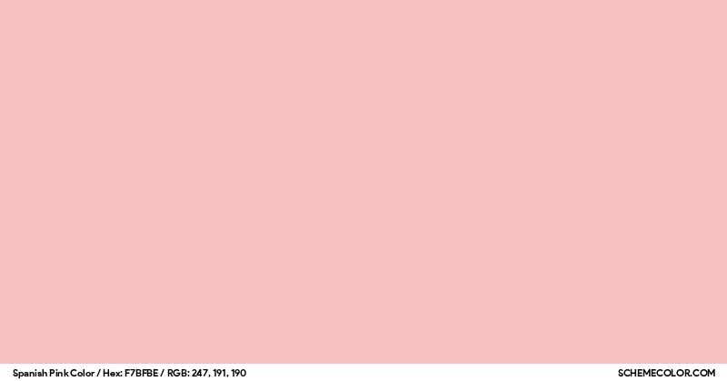 Spanish Pink Color - Colors - SchemeColor.com
