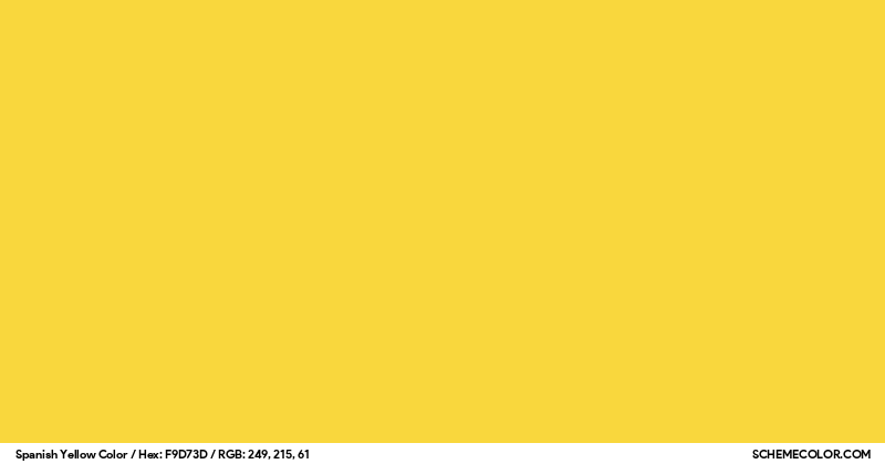 Spanish Yellow Color - Colors - SchemeColor.com