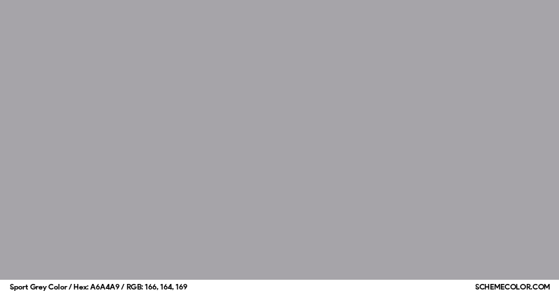 Sport Grey Color - Colors - SchemeColor.com