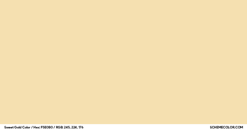Sweet Gold Color - Colors - SchemeColor.com