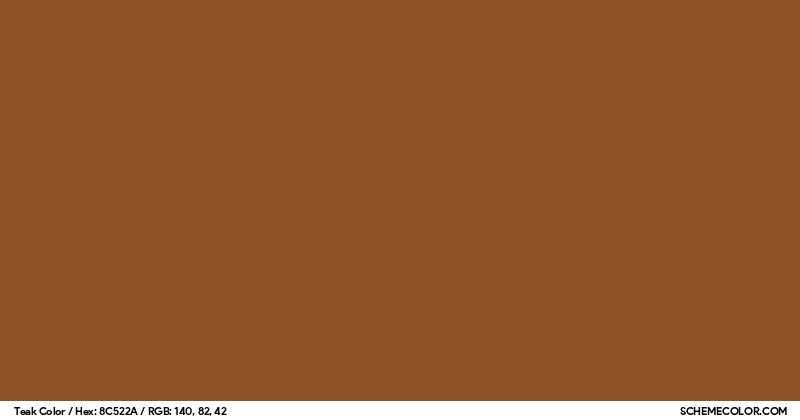 Teak Color - Colors - SchemeColor.com