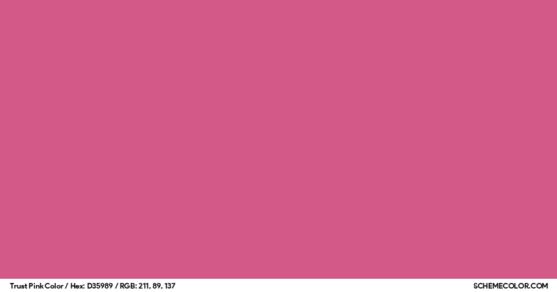 Trust Pink Color - Colors - SchemeColor.com