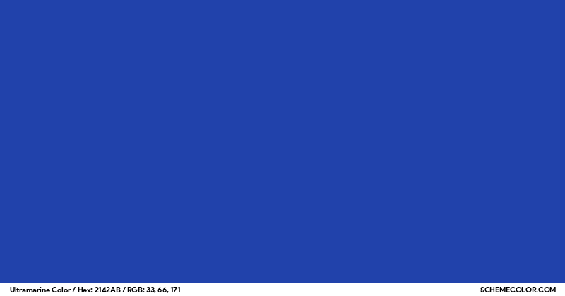 Ultramarine Color - Colors - SchemeColor.com
