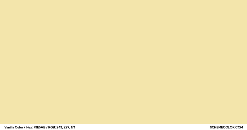 Vanilla Color - Colors - SchemeColor.com