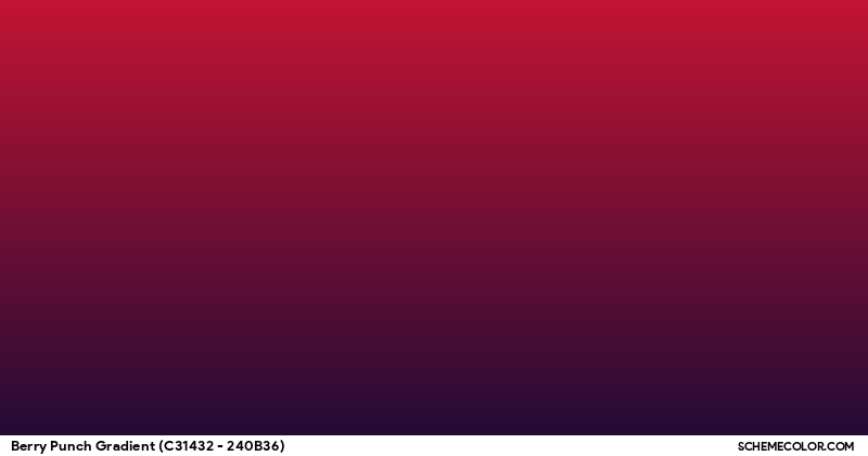 Berry Punch - Gradients - SchemeColor.com